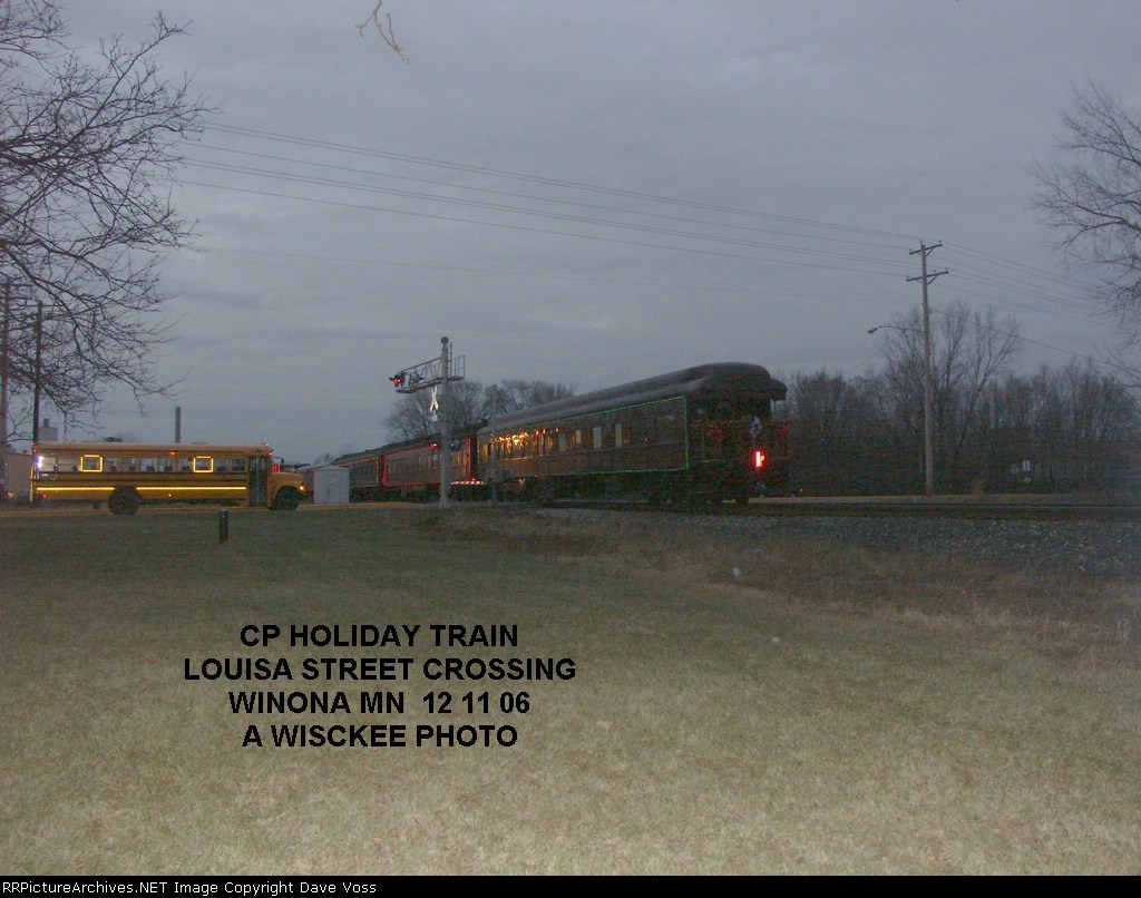 CP Holiday Train rear observation car
